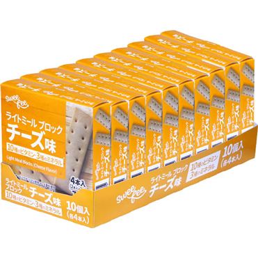 おうちでイオン イオンネットスーパー スウィーフィー ライトミールブロック チーズ味 4本×10個入 760g