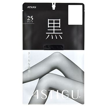 おうちでイオン イオンネットスーパー ATSUGI アスティーグ 黒 クールな漆黒 25デニールシアータイツ（ディープブラック）サイズ L～LL