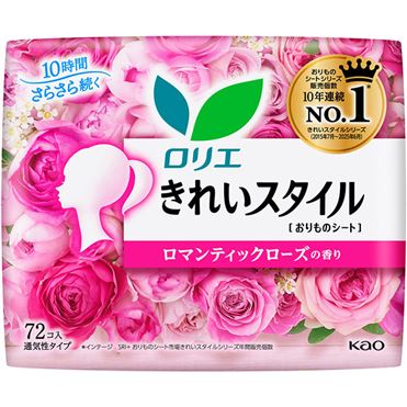 おうちでイオン イオンネットスーパー 花王 ロリエ きれいスタイル ロマンティックローズの香り 72コ入