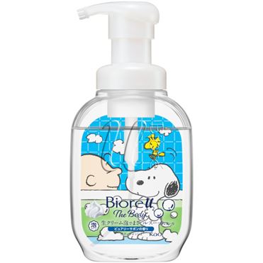 おうちでイオン イオンネットスーパー 【泡タイプ】花王 ビオレu ザ ボディ 泡タイプ ピュアリーサボンの香り スヌーピーデザイン ポンプ 540ml