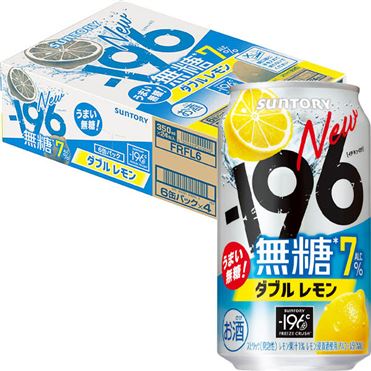 おうちでイオン イオンネットスーパー 【ケース販売】サントリー －196無糖 ダブルレモン 7％ 350ml×24