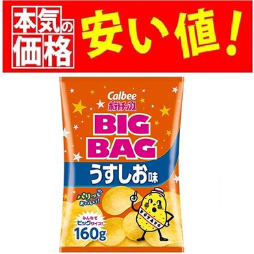 おうちでイオン イオンネットスーパー カルビー BIGBAGうすしお味 160g