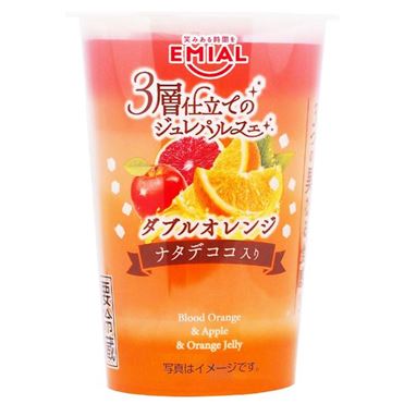 おうちでイオン イオンネットスーパー 安曇野 EMIAL 3層仕立てのジュレパルフェ ダブルオレンジ 190g